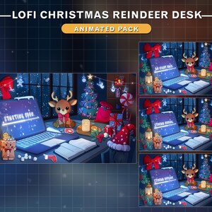 Animated Christmas Lofi Desk Twitch Full Package/ Christmas Twitch ...