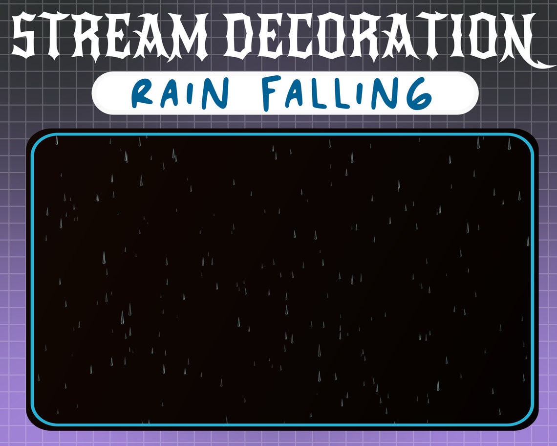 Animated Stream Decoration Rain Falling / Realistic Rain - Etsy