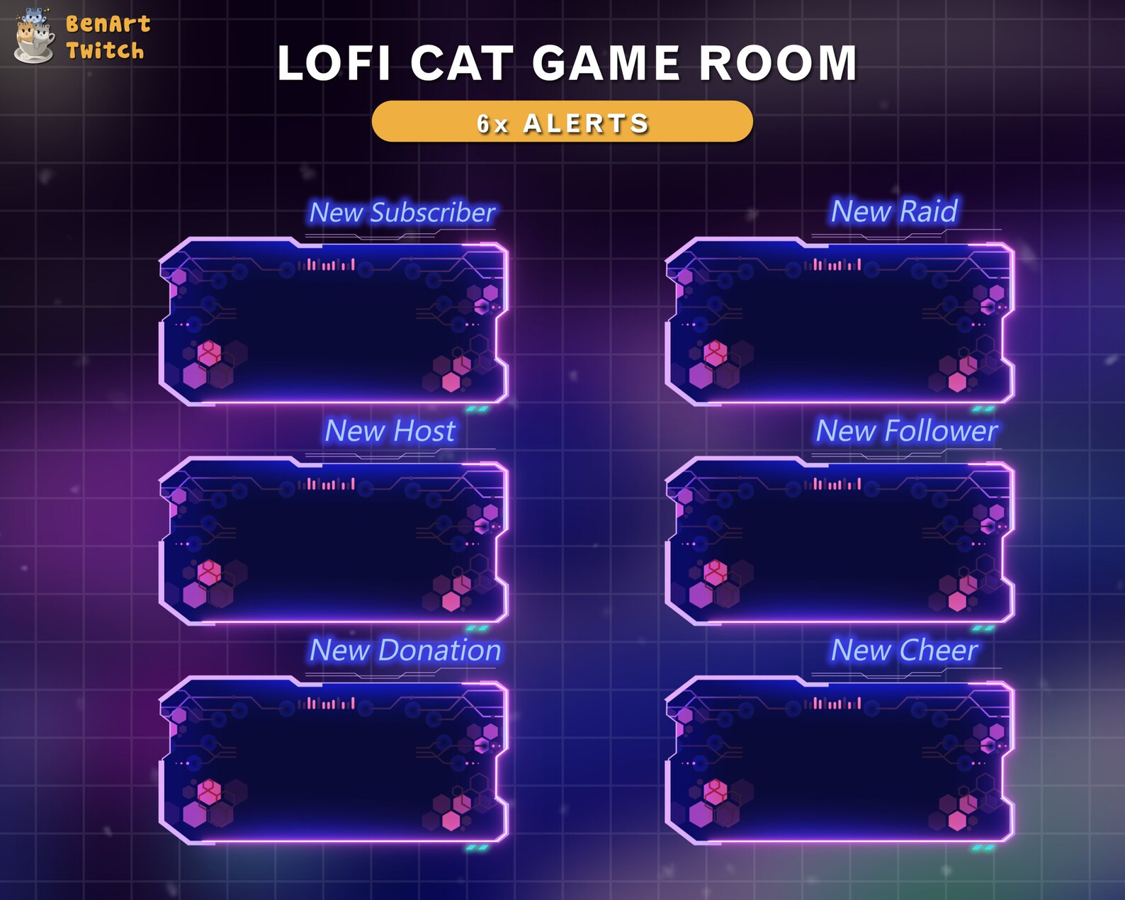 Animated Lofi Gaming Room Twitch Stream Full Package / Lofi Aesthetic ...
