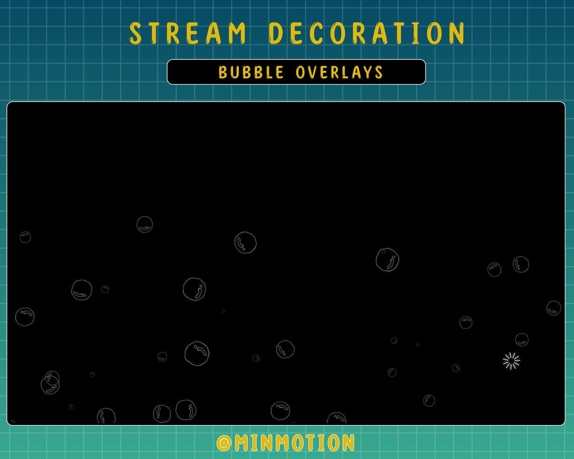 Animated Stream Decoration Bubble Overlays / Floating Bubbles - Etsy