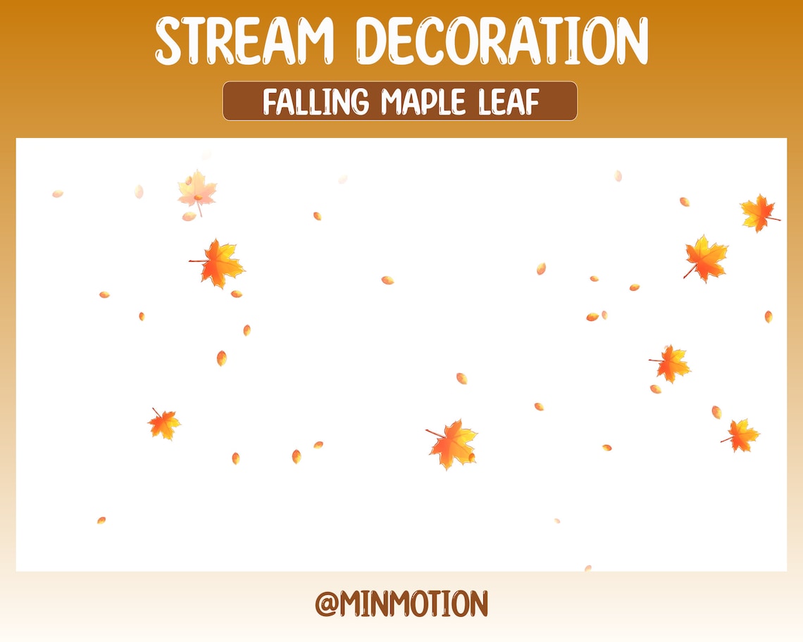 Animated Stream Decoration / Falling Maple Leaves Twitch Overlay ...