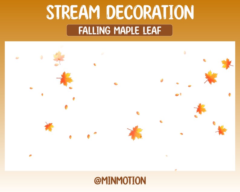 Animated Stream Decoration / Falling Maple Leaves Twitch Overlay ...