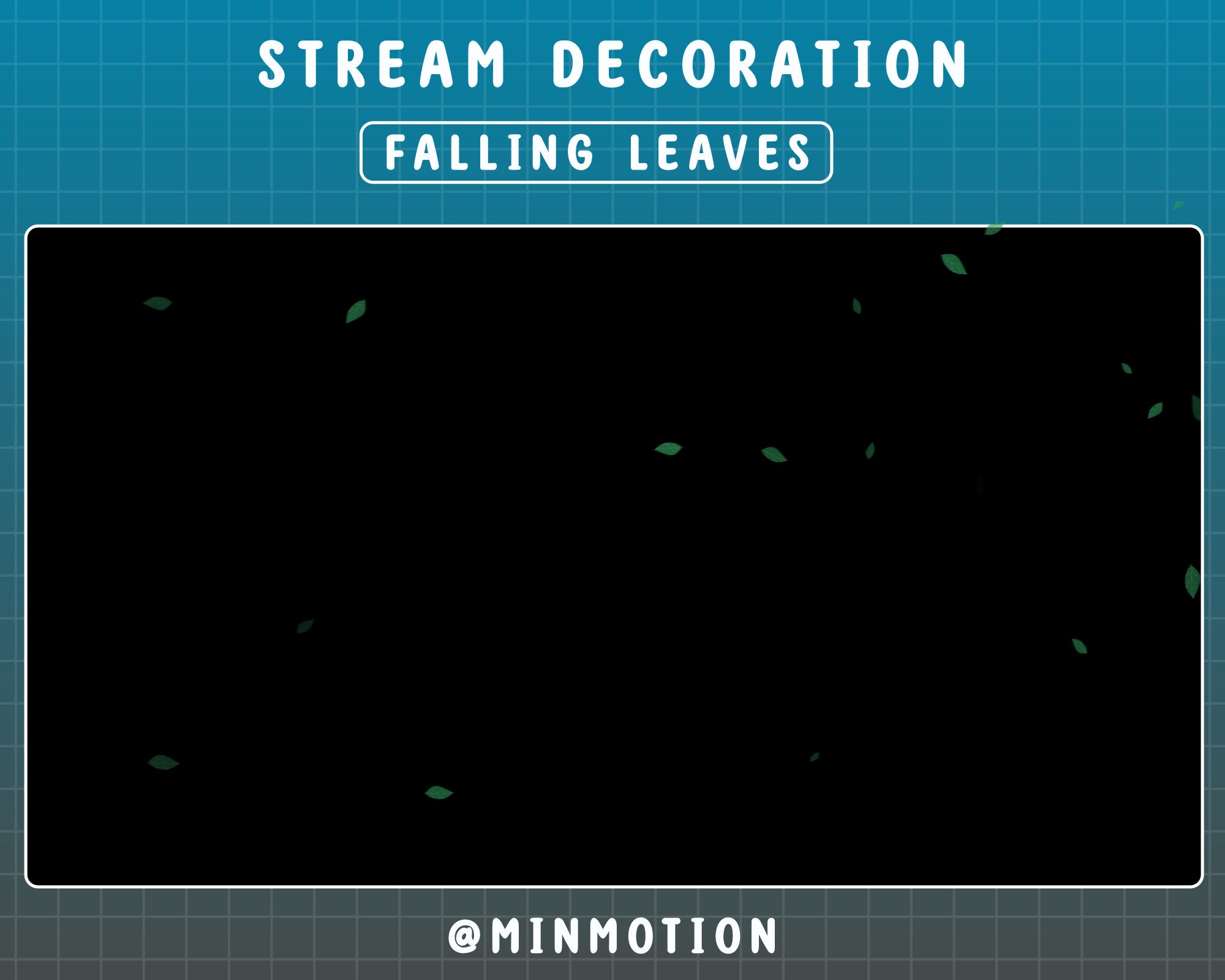 Animated Stream Decoration / Falling Leaves Twitch Overlay / - Etsy