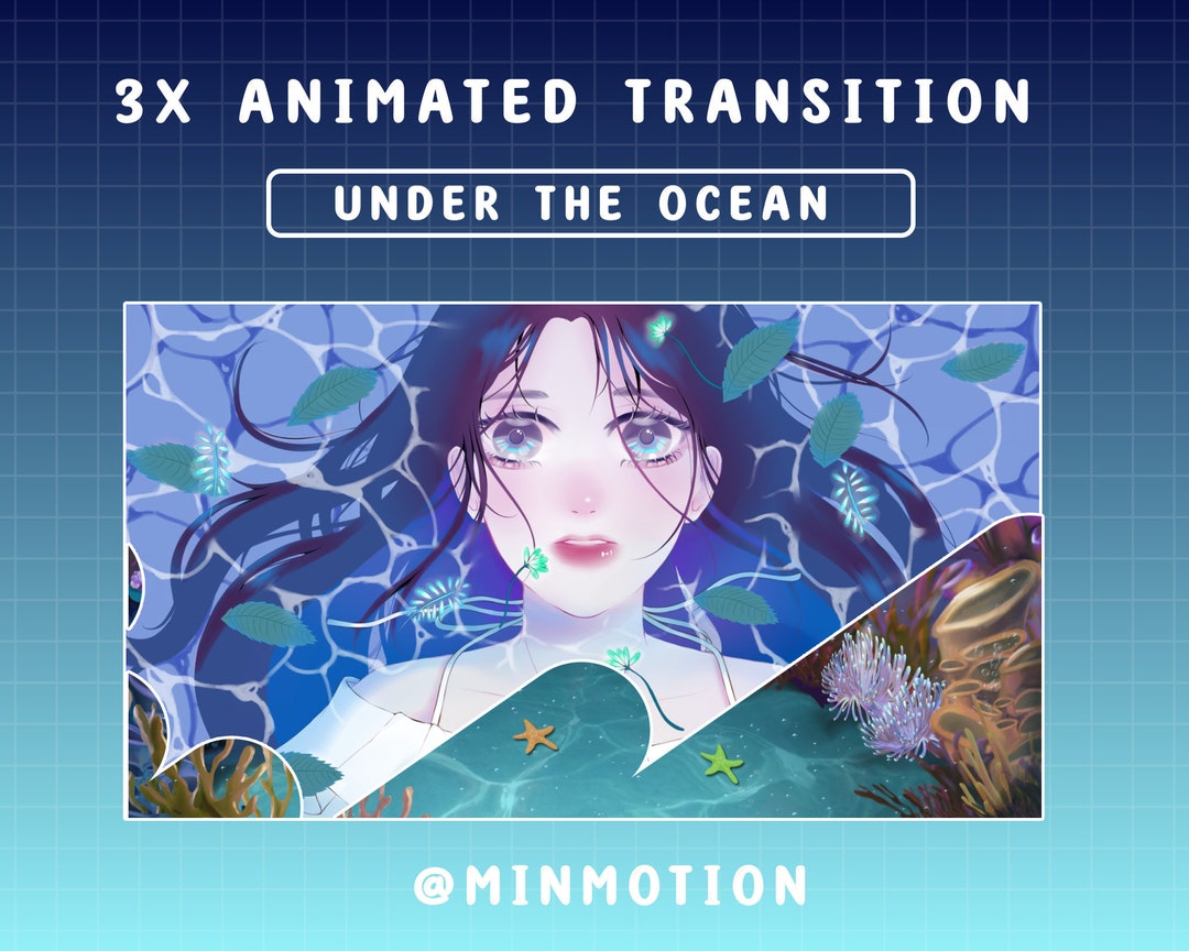 3x Animated Transition Under the Ocean Twitch Stream / Shark Stream ...