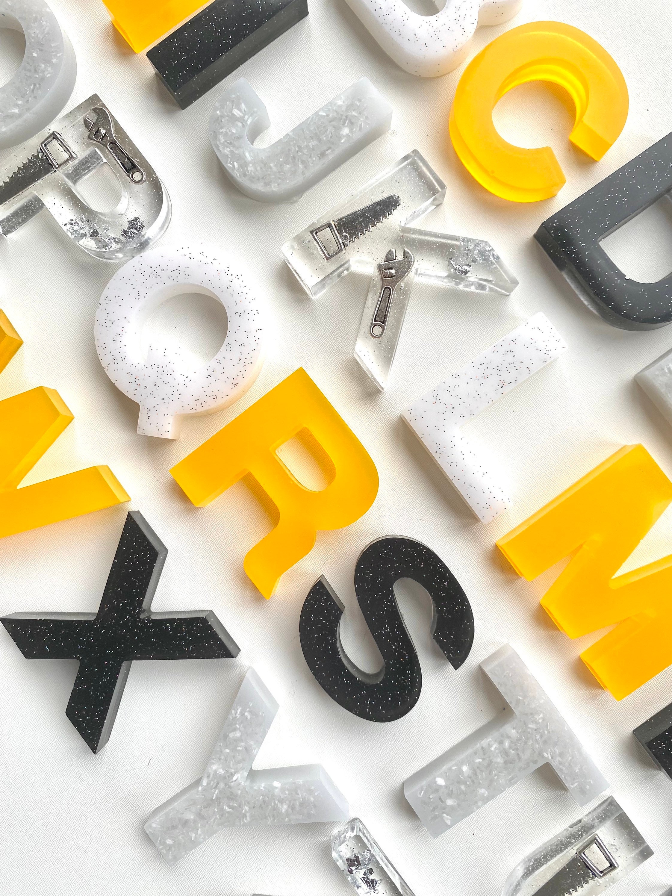 Construction Themed Alphabet Letters - Etsy