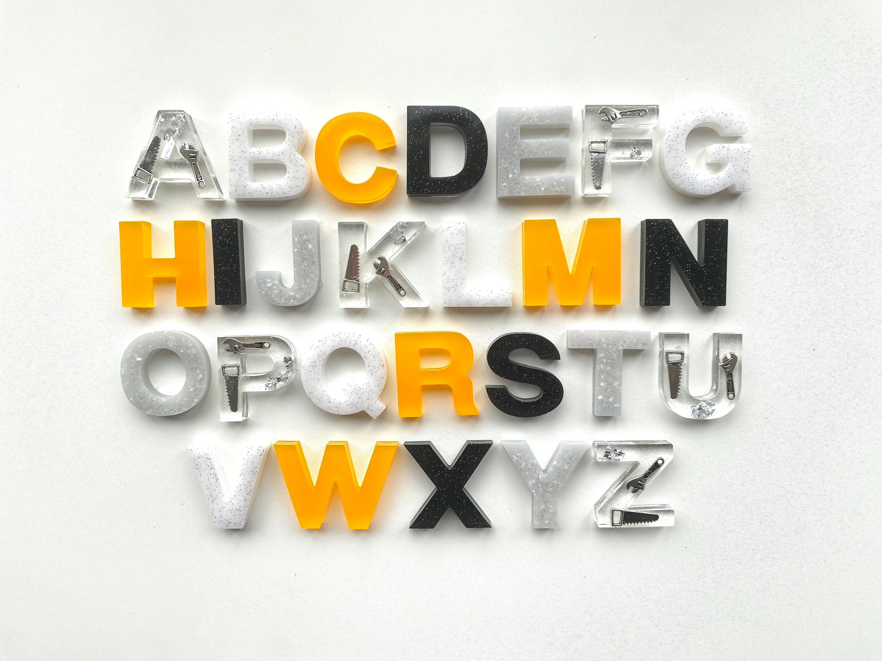Construction Themed Alphabet Letters - Etsy