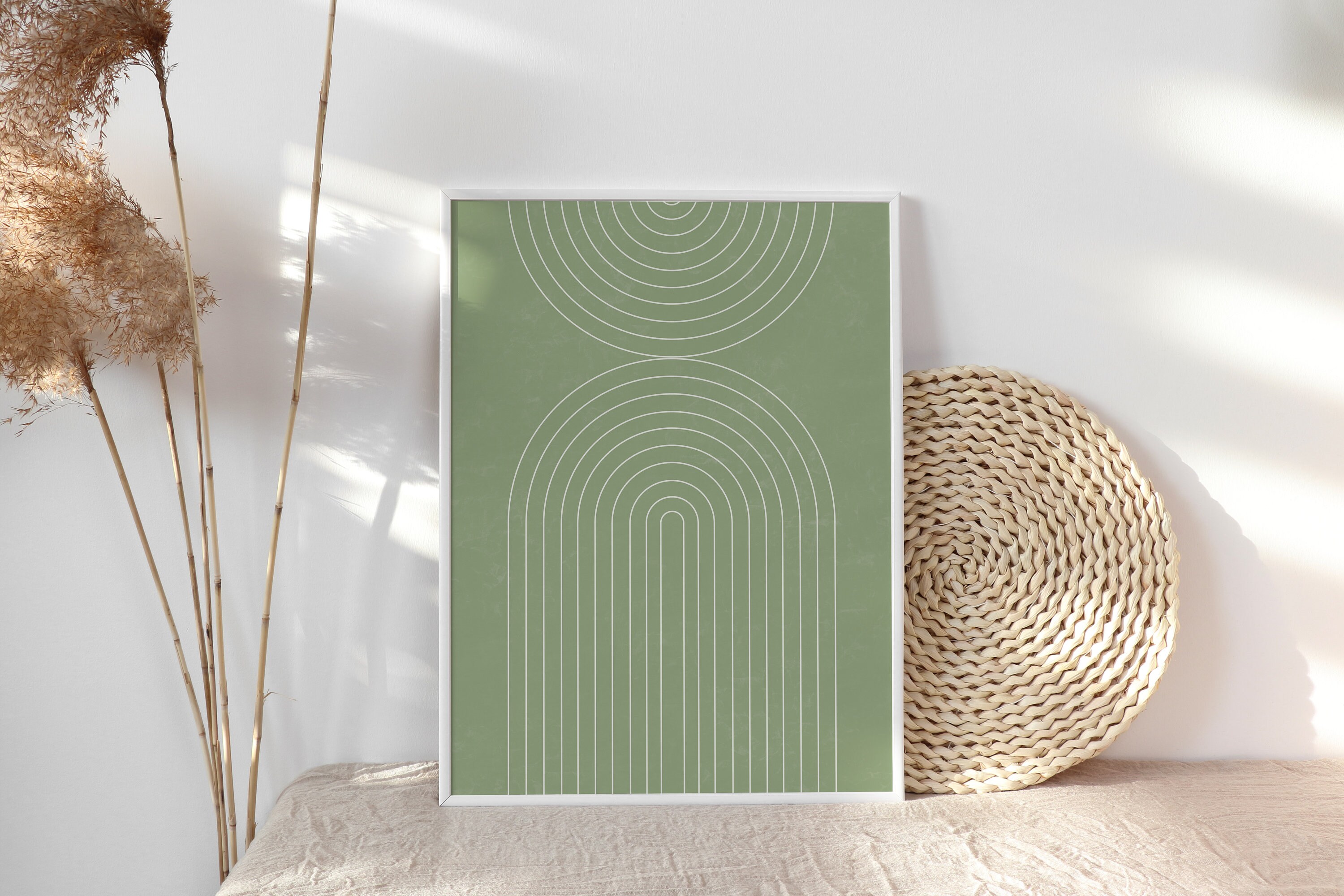 Set of 7 Islamic Posters in Sage Green Digital Download, Islam Digital ...