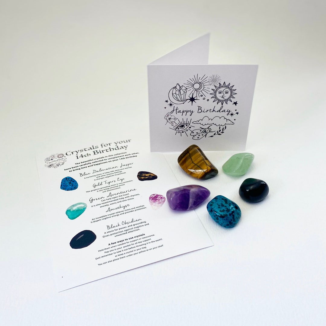 Crystals for 14th Birthday, 14th Birthday Crystal Set, Reiki. Chakra ...