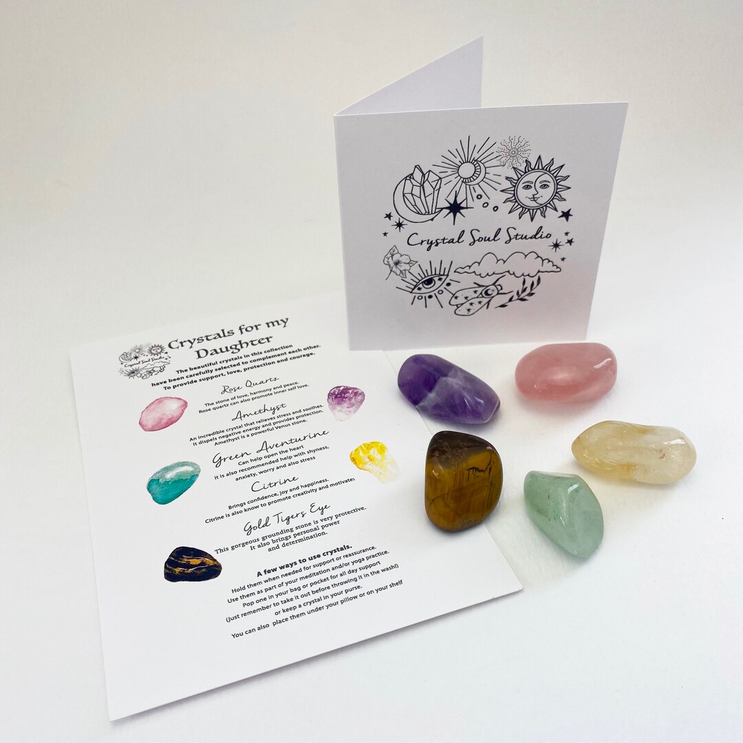Crystals for Daughter,daughter Crystal Set, Reiki. Chakra Crystals ...