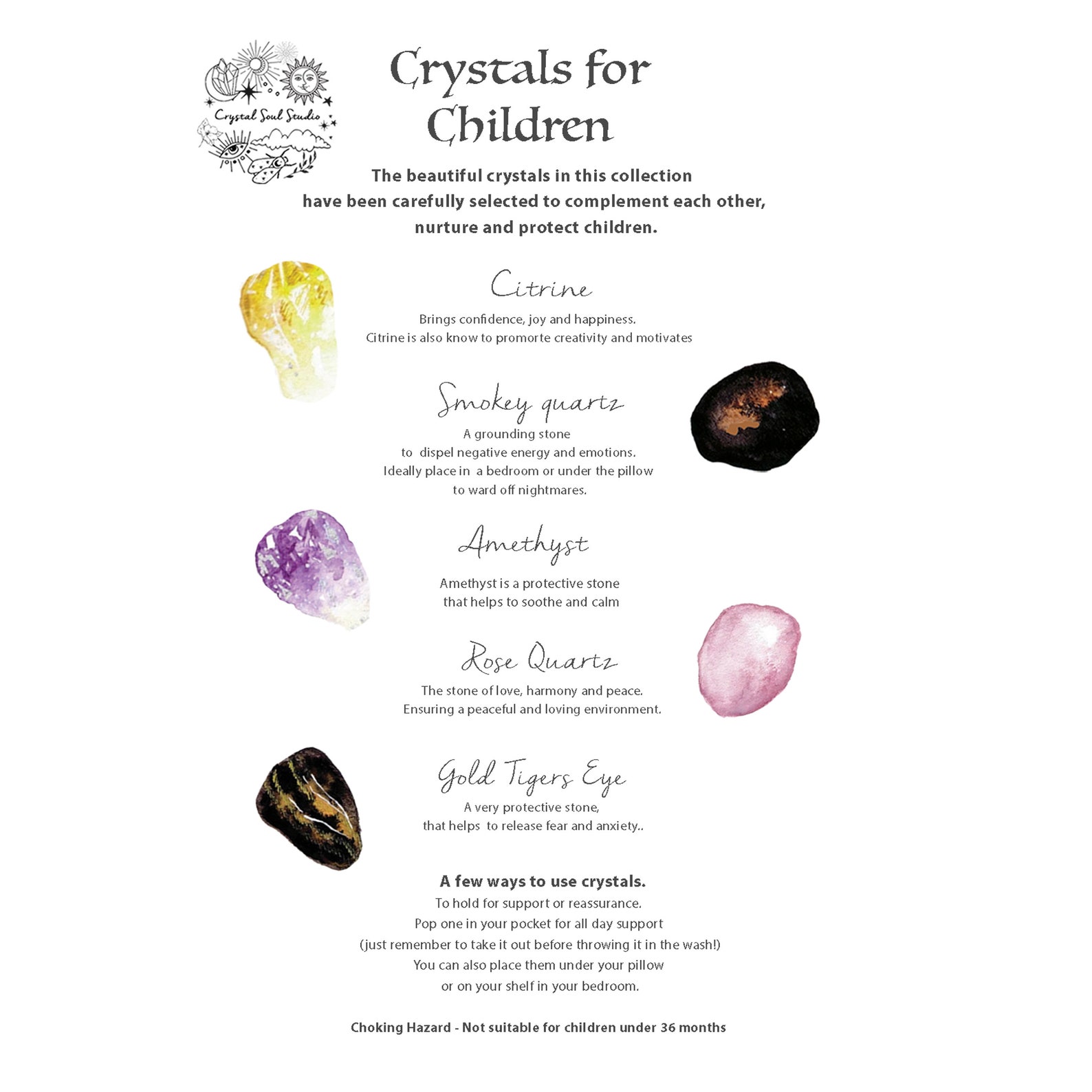 Crystals for Childrenchildren Crystal Set Reiki. Chakra - Etsy