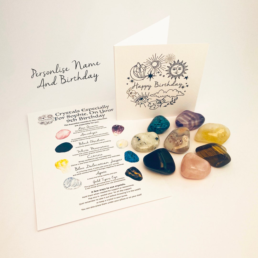 Personalised Crystal Set, Customised Crystal Set, Personalise Name and ...