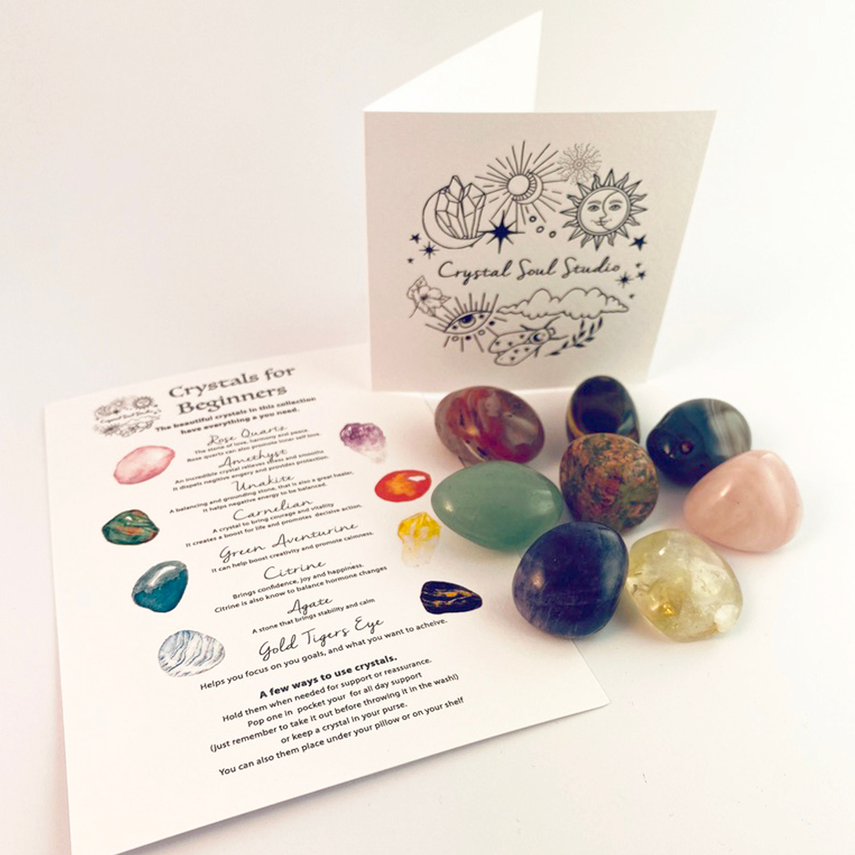 Crystal Beginners Set Beginners Set of Crystals Beginner - Etsy