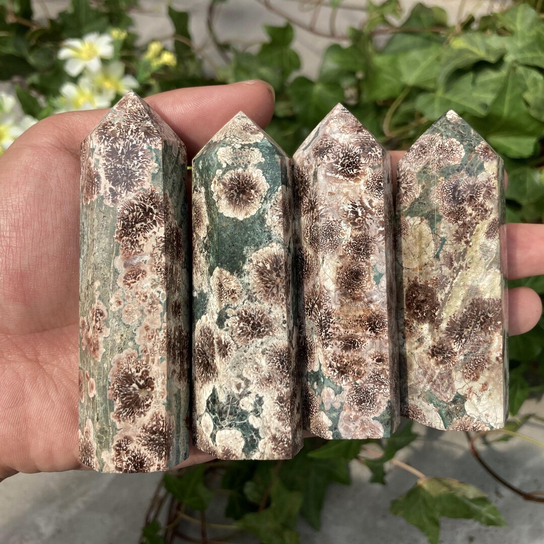 70mm Natural Sakura Stone Obelisk,quartz Tower,crystal Point,crystal ...