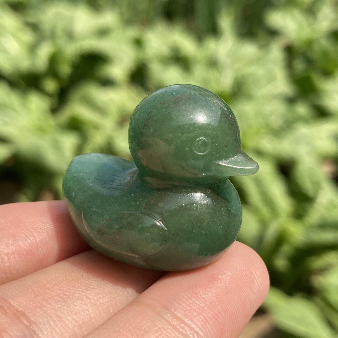 1PC 1.2 Natural Aventurine Duck,quartz Crystal Duck,crystal Heal ...