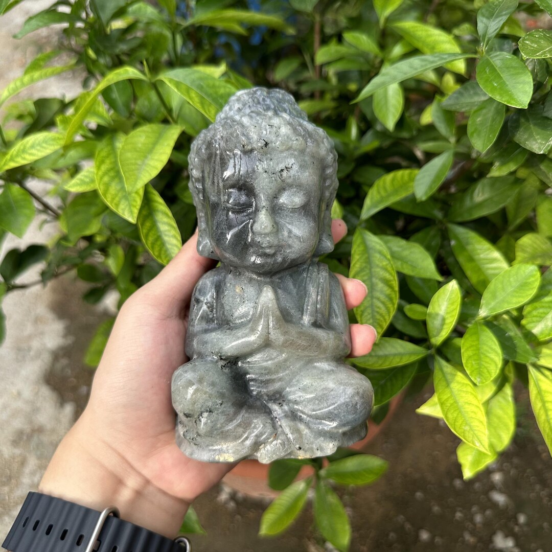 6 Natural Labradorite Buddha,quartz Crystal Buddha,crystal Heal,crystal ...