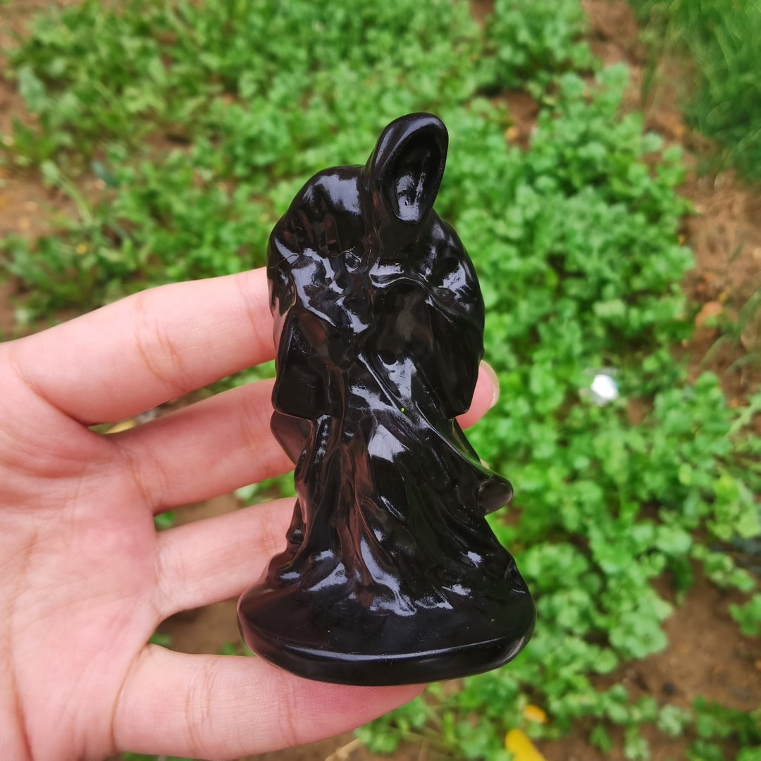 1PC Natural Obsidian Reaper,crystal Reaper,crystal Heal,crystal Carving ...