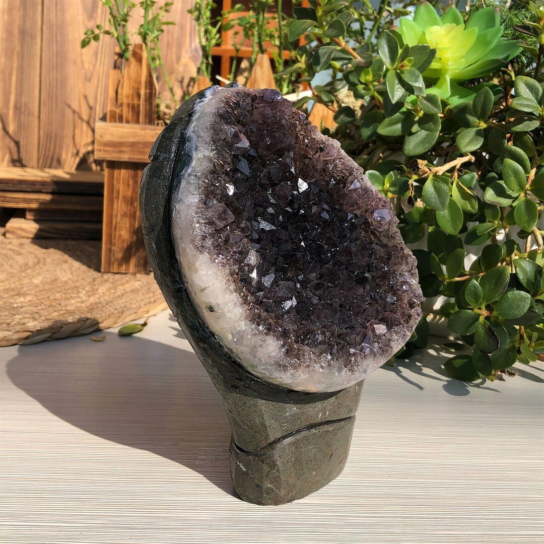 1.25kg Natural Amethyst Palm,crystal Hand,amethyst Geode,crystal Heal ...