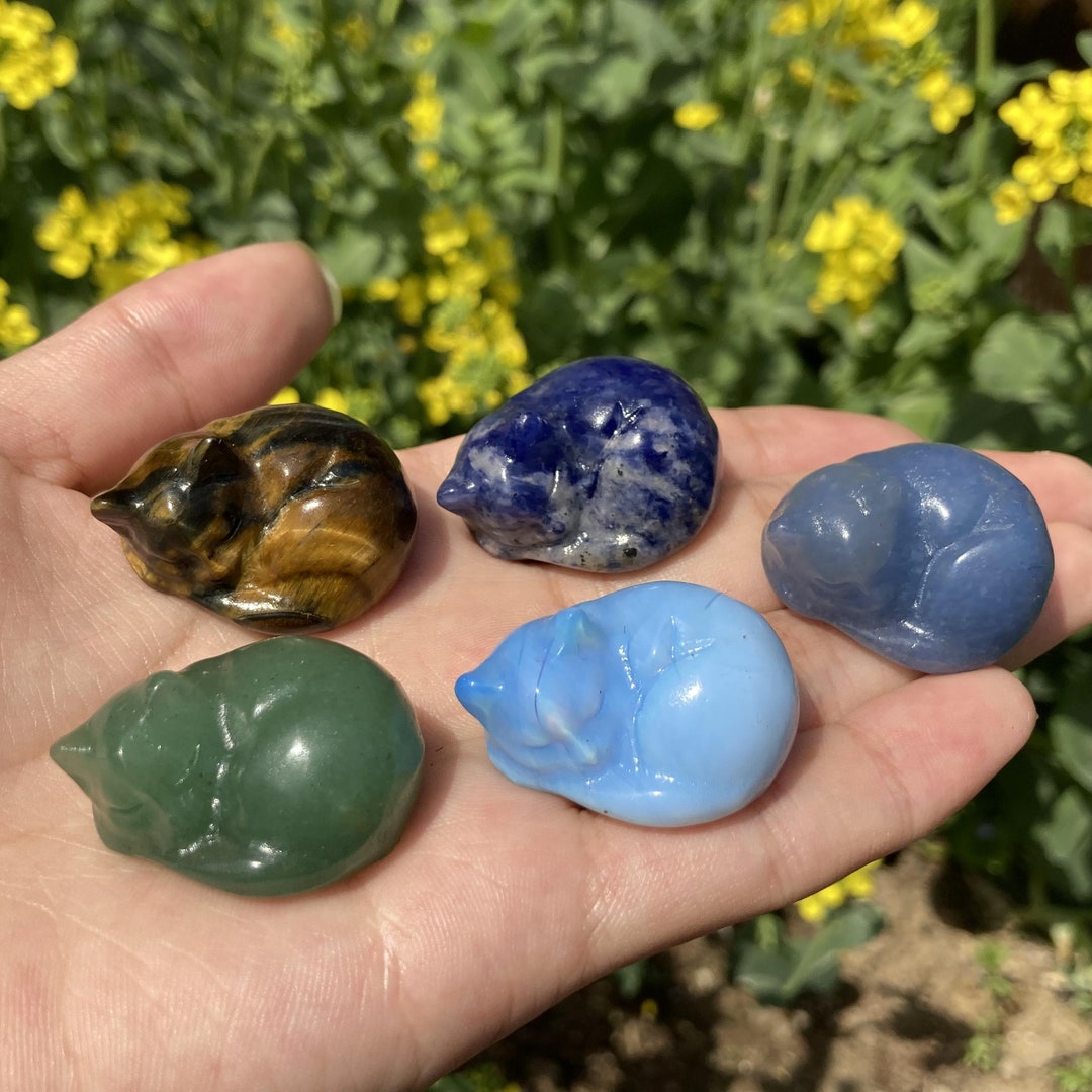 1PC 1.2 Natural Quartz Crystal Cat,quartz Crystal Animal,crystal Heal ...