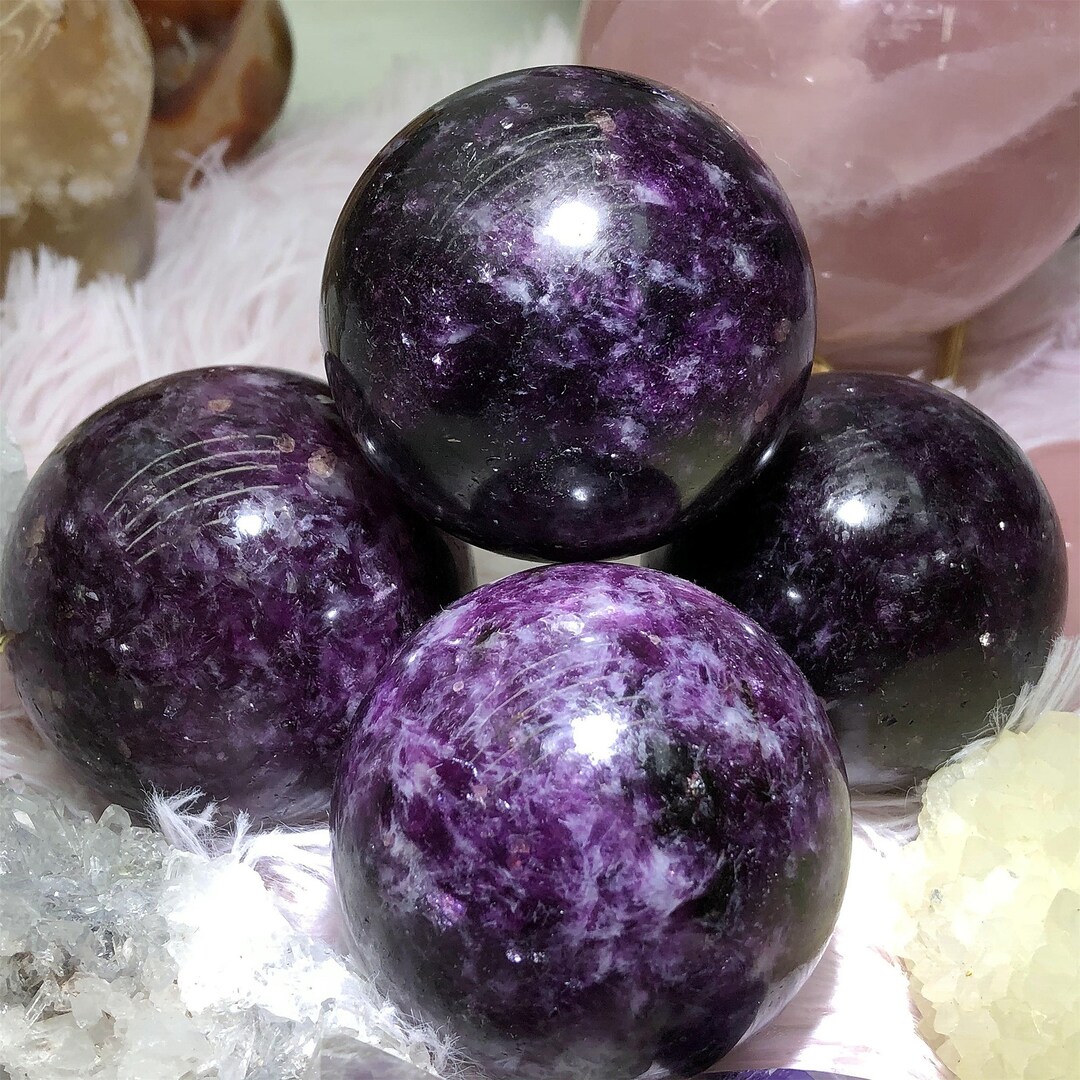 Natural Lepidolite Ball,crystal Sphere,quartz Crystal Ball,crystal ...