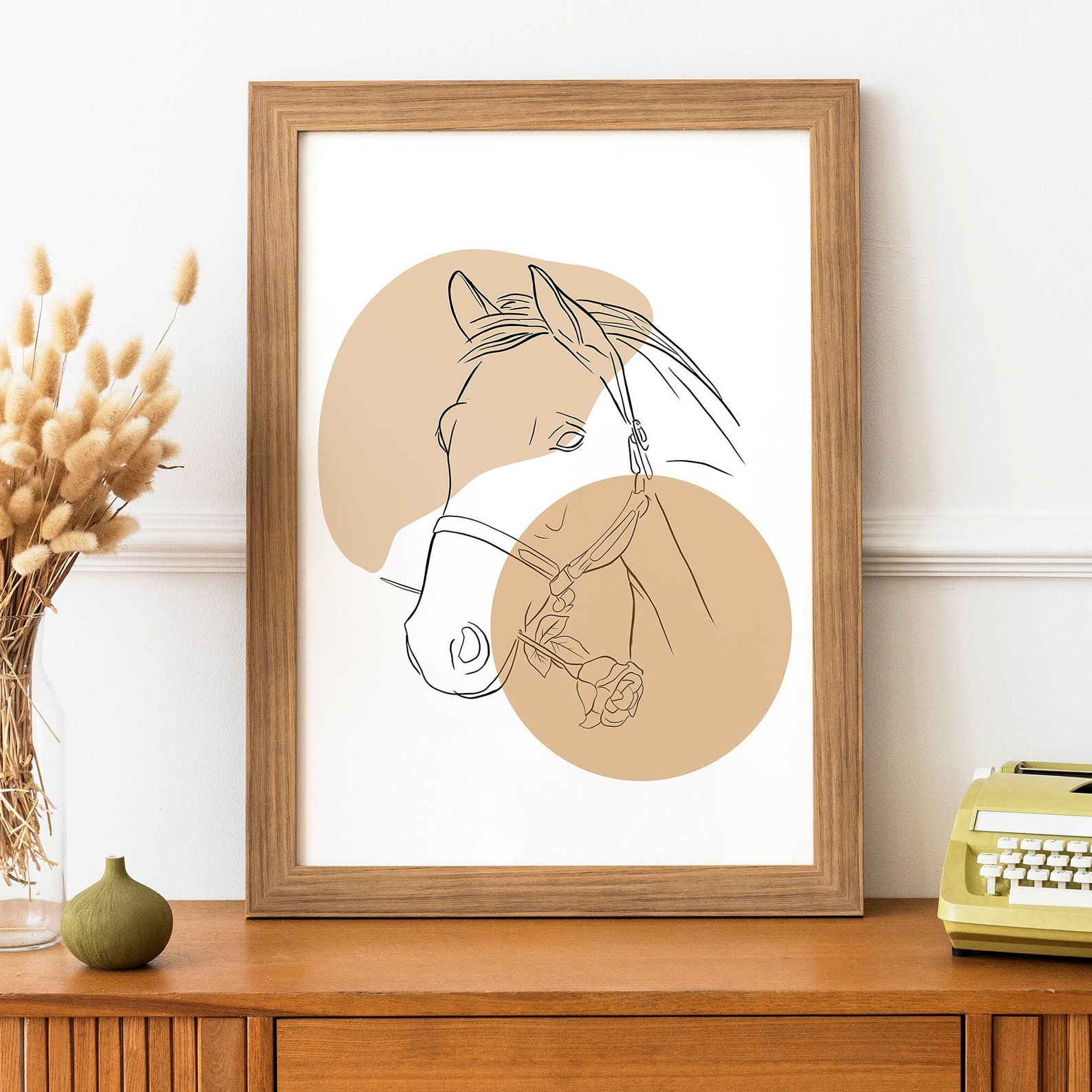 Horse One Line Art,printable Minimalist Horse One Line Art,one Line ...