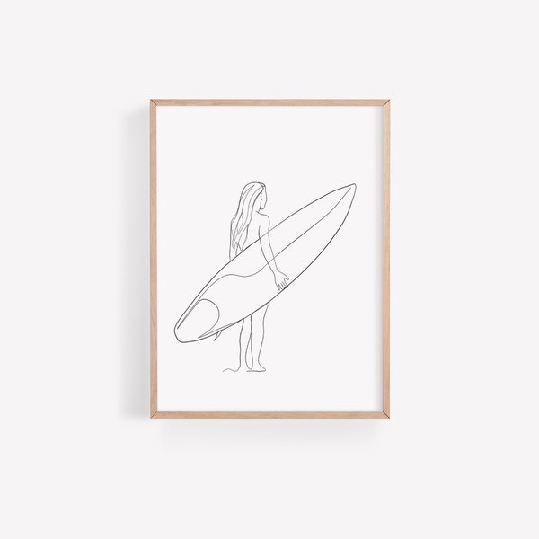 Wave Line Drawing - Etsy