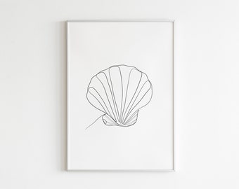 Sea Shell Wall Art - Etsy