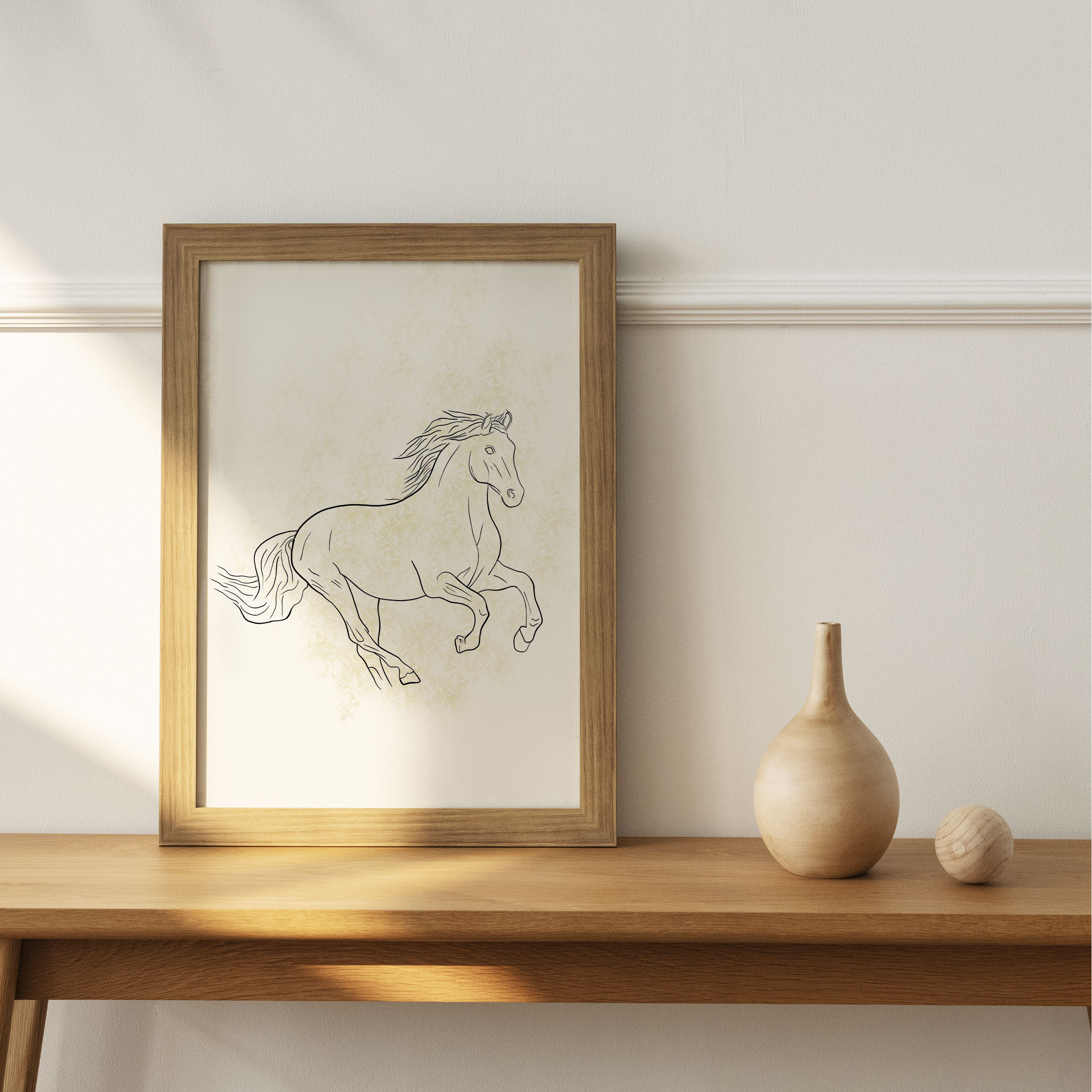 Horse One Line Art,printable Minimalist Horse One Line Art,one Line ...