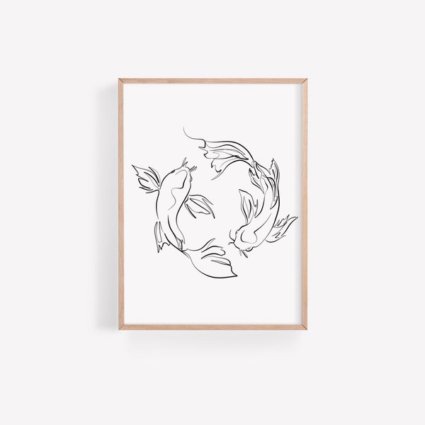 Japanese Line Drawings - Etsy