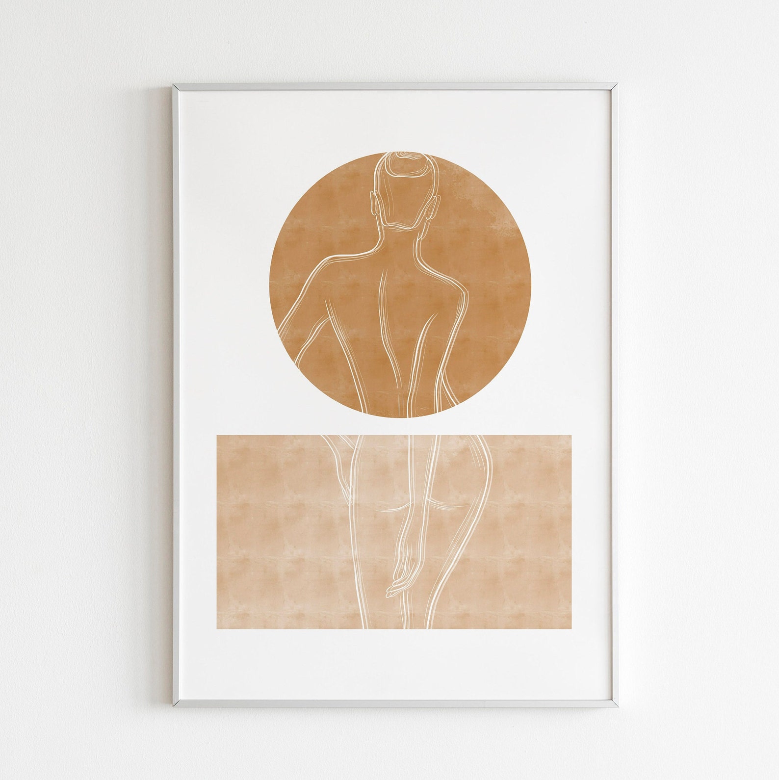 Abstract Woman Sillhoute Minimalist Line Drawing, Female Body Printable ...