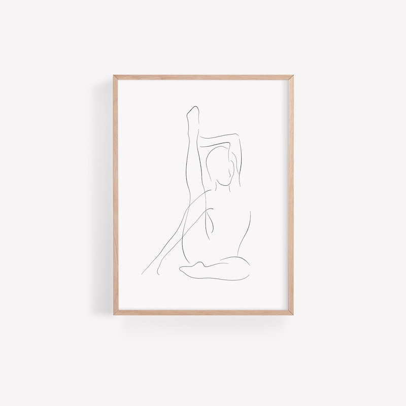 Yoga Line Art - Etsy