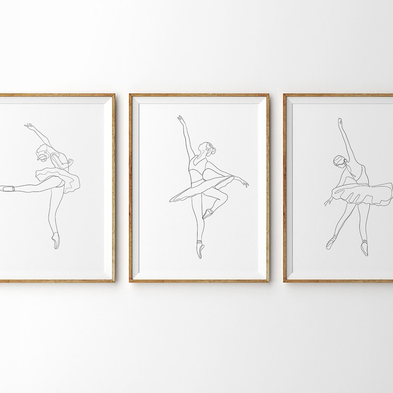 Ballerina Wall Art - Etsy