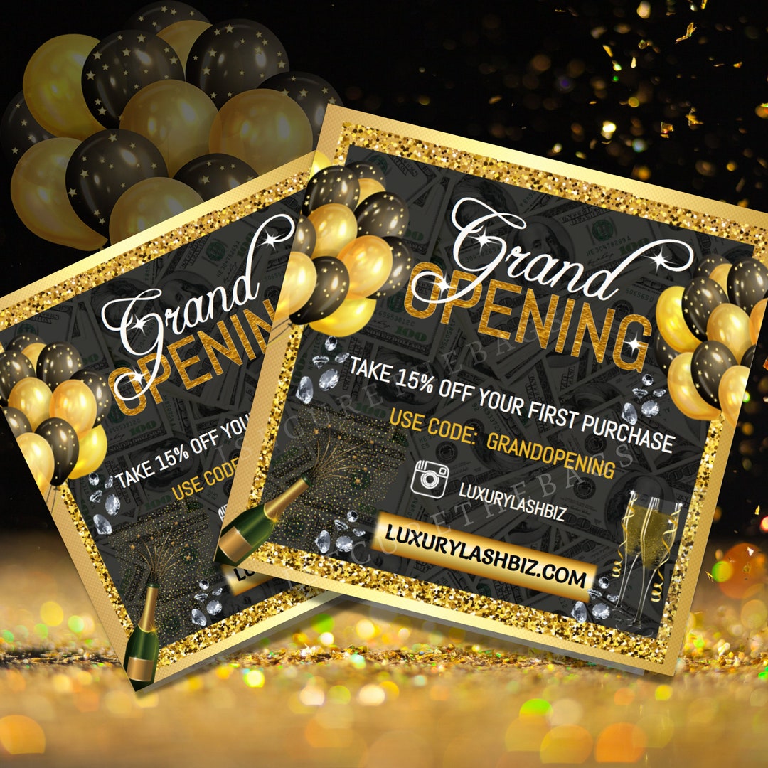 Grand Opening Flyer, Social Media Flyer, Store Launch Flyer, Premade IG ...
