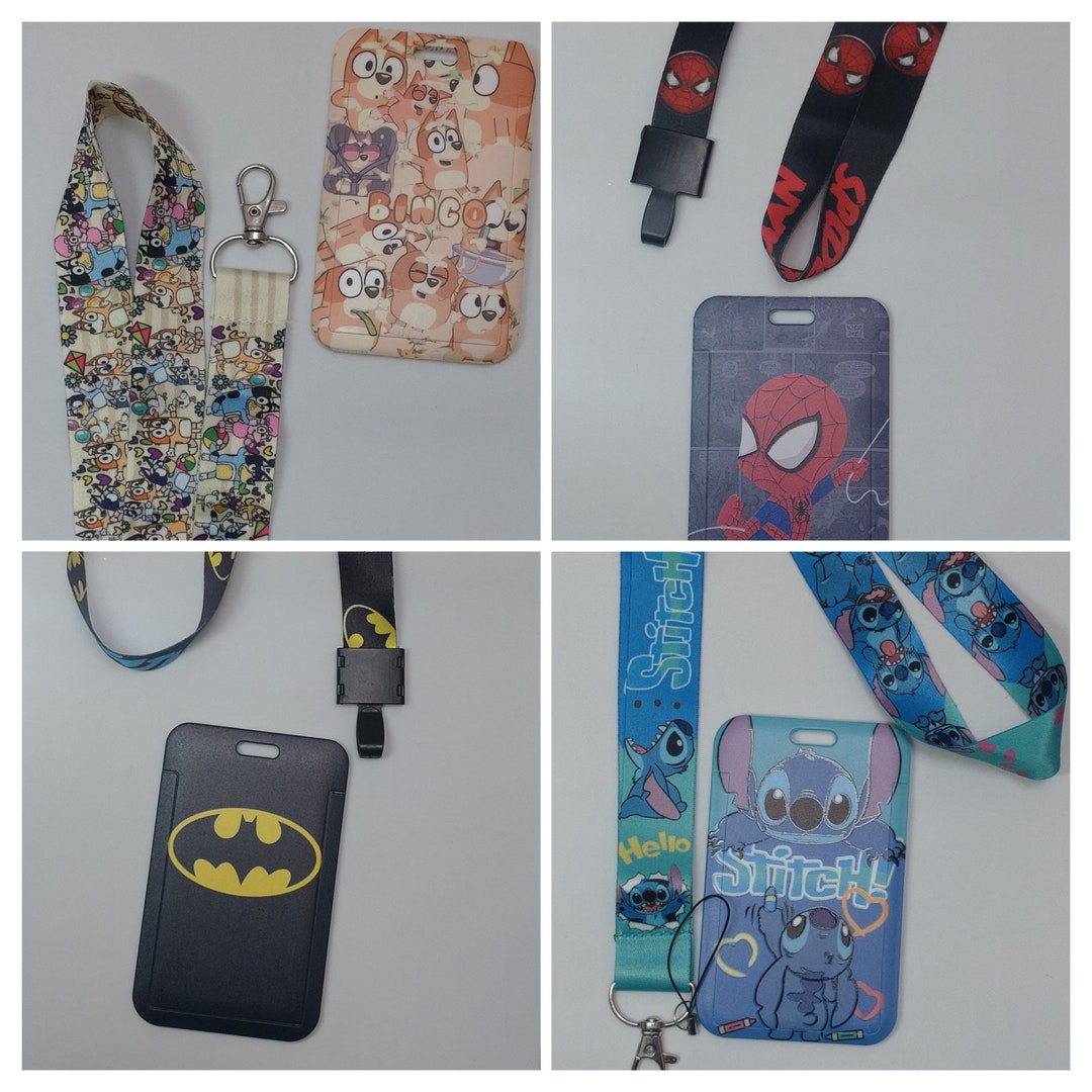 Bluey Lanyard I.D Badge Holder Bluey Bingo Chilli Bandit Healer Family ...