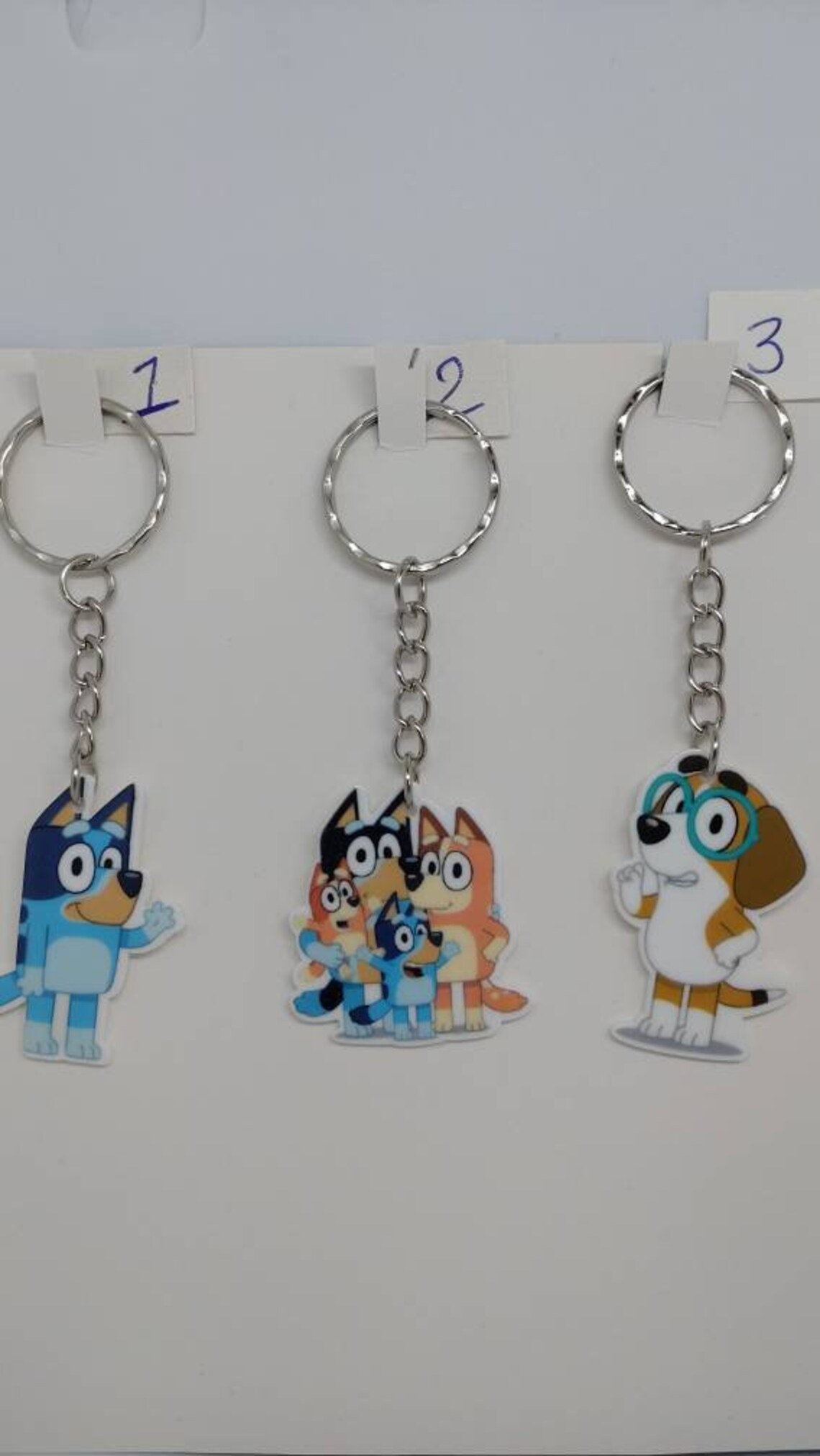 Bluey Inspired Keychain Bluey Resin Planner Keyring. Bluey - Etsy UK