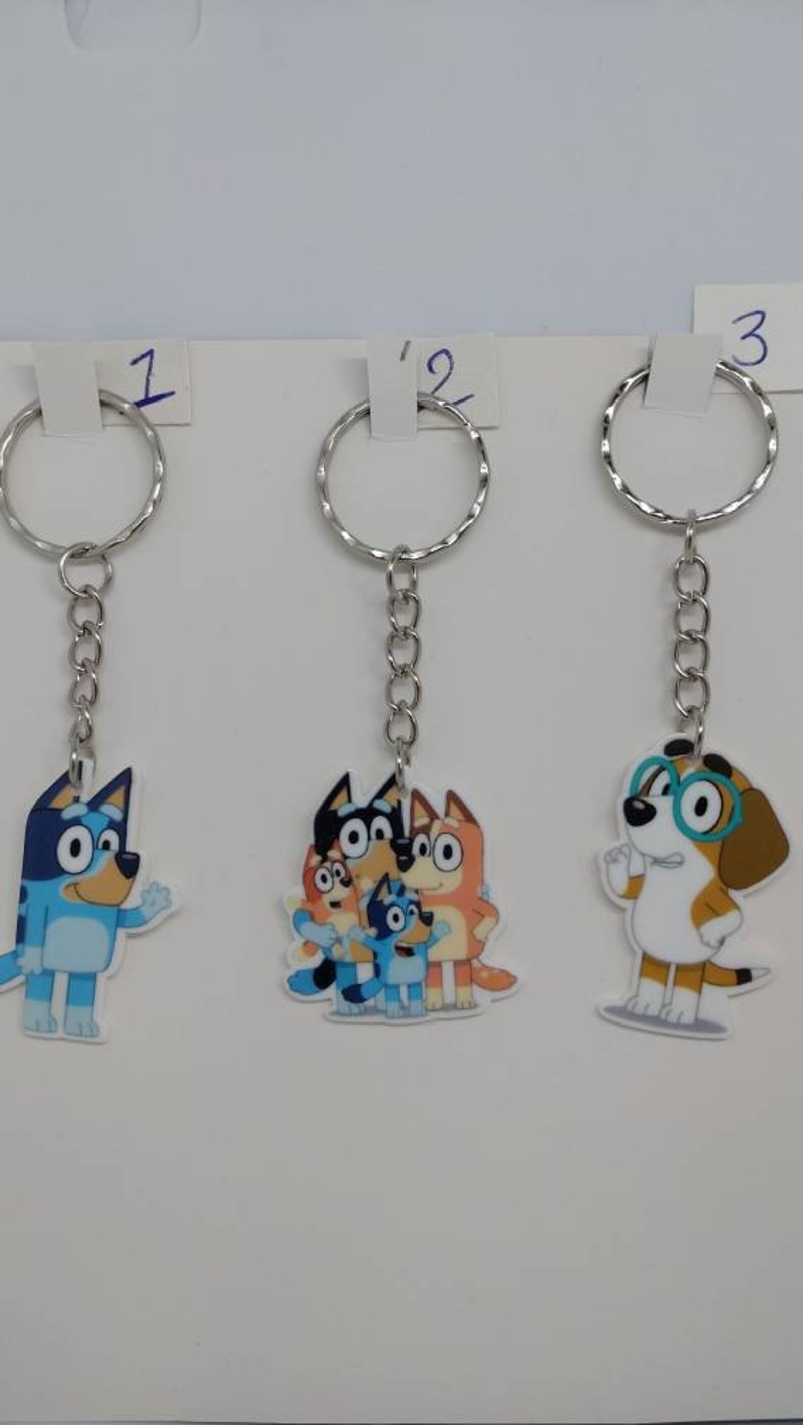 Bluey Inspired Keychain Bluey Resin Planner Keyring. Bluey - Etsy UK