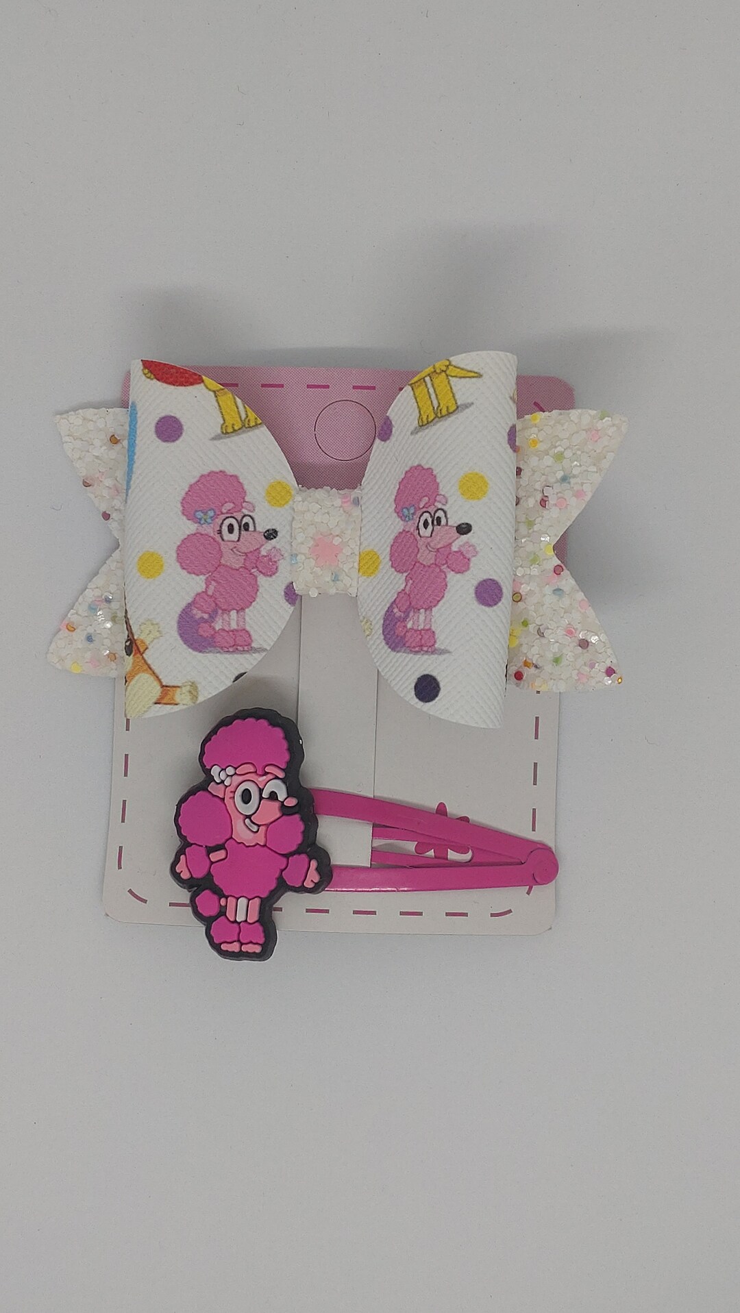 Bluey Coco Hair Bow Hair Clip With Hair Grip - Etsy