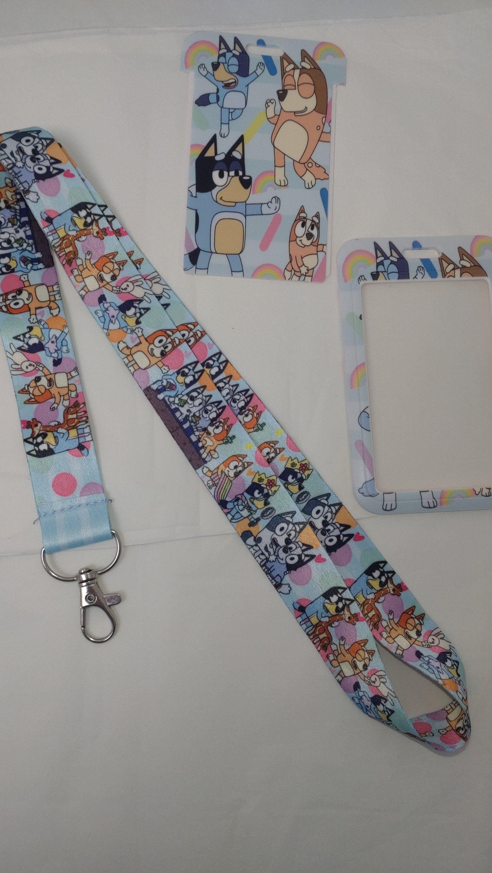 Bluey Lanyard I.D Badge Holder Bluey Bingo Chilli Bandit - Etsy UK
