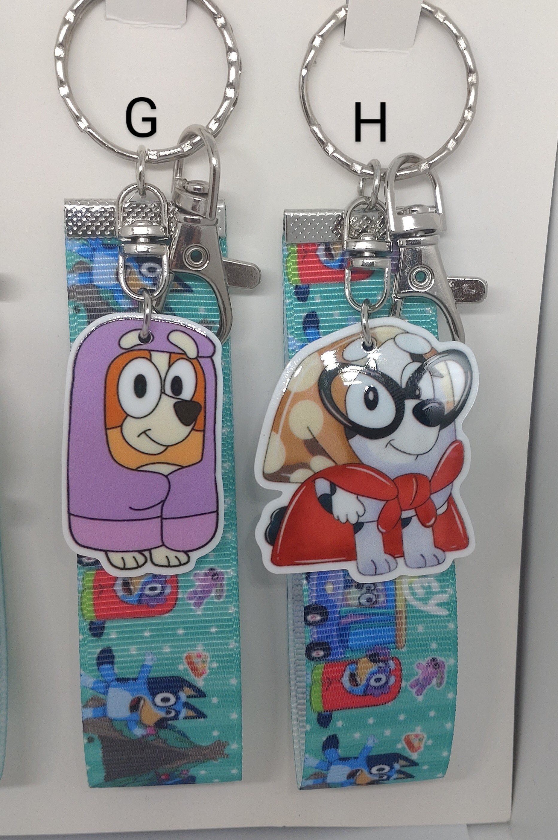 Bluey Inspired Keyring Grannies Janet Rita Keychain Key Fob - Etsy