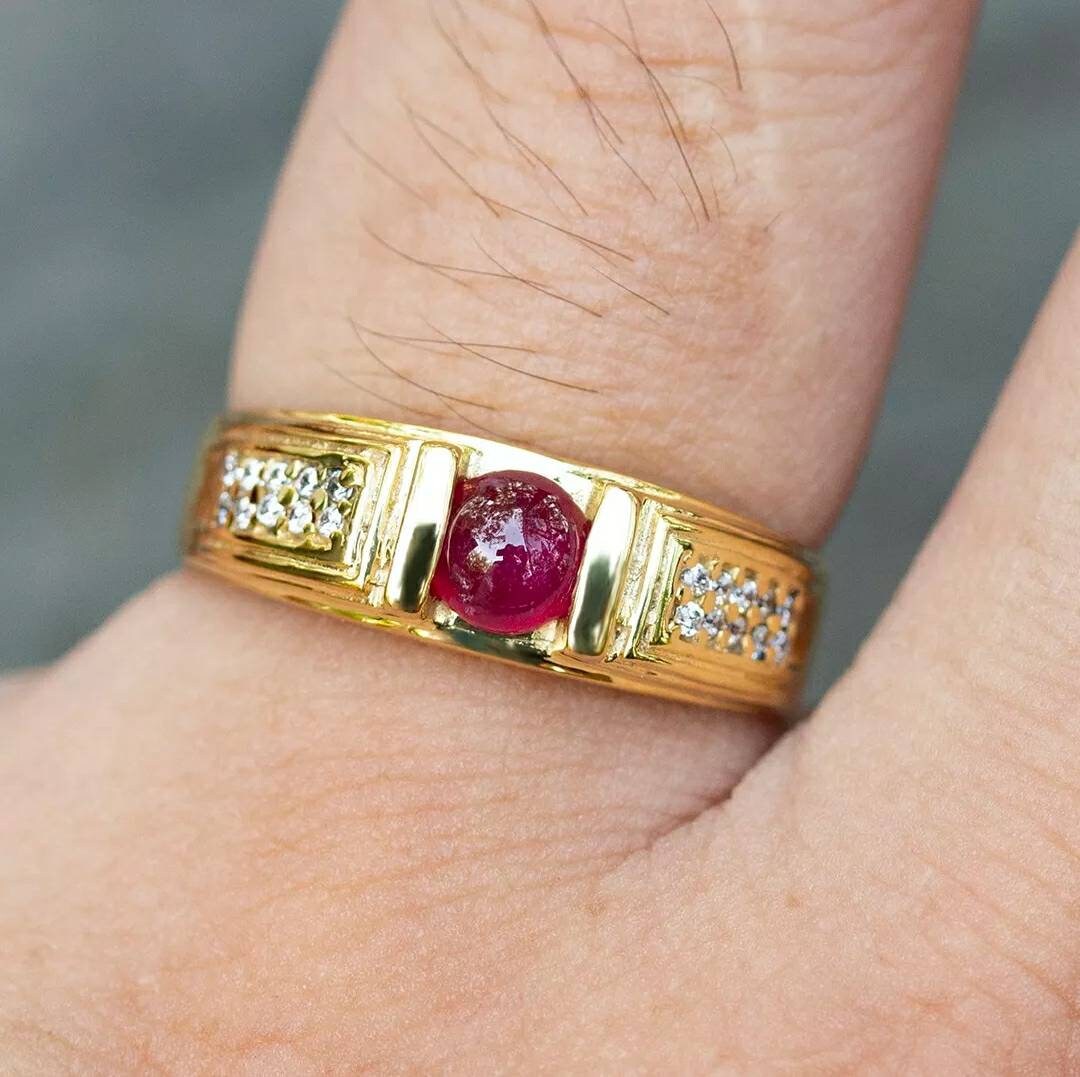 Ruby Stone Rings For Men
