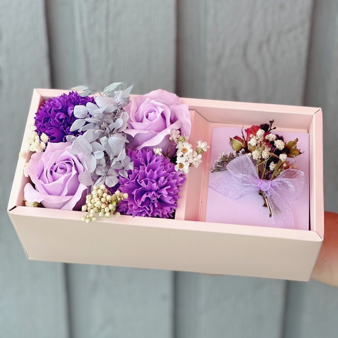 Soap Flower Box Gift - Etsy