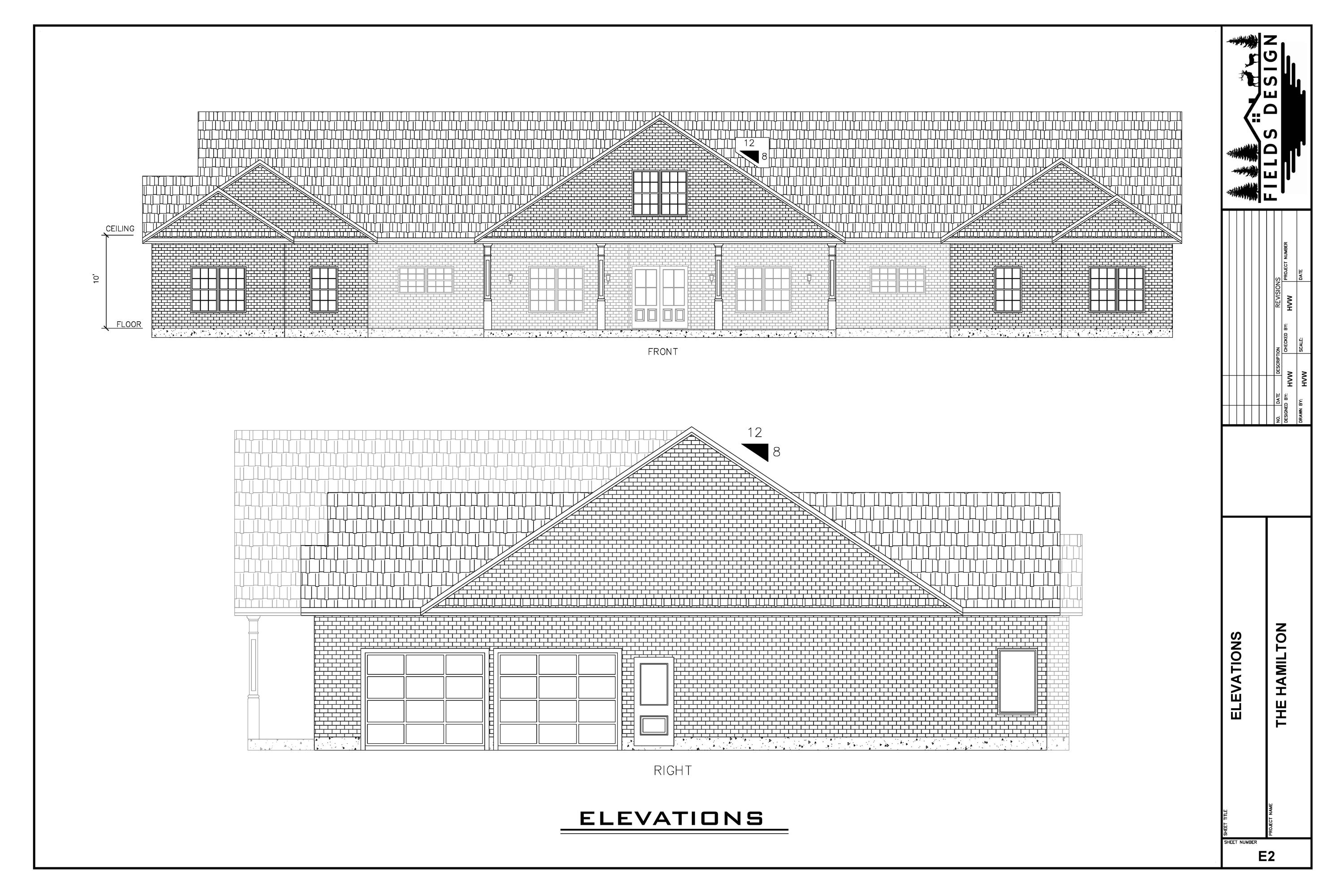 The Hamilton - 3,735 Sq. Ft. Construction Plans - Etsy Canada