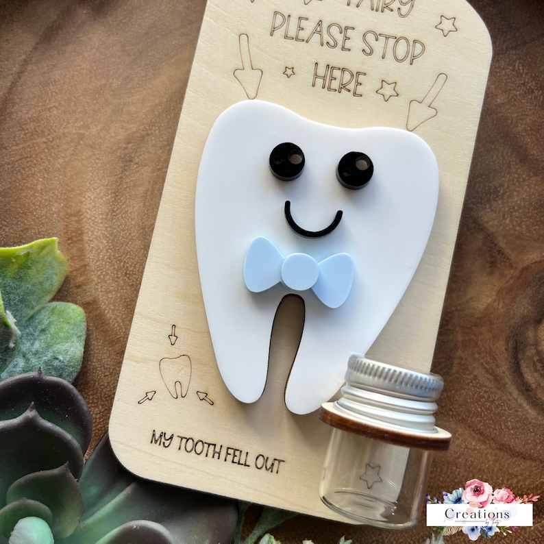 Personalized Tooth Fairy Door Hanger: Basswood Money Holder - Etsy