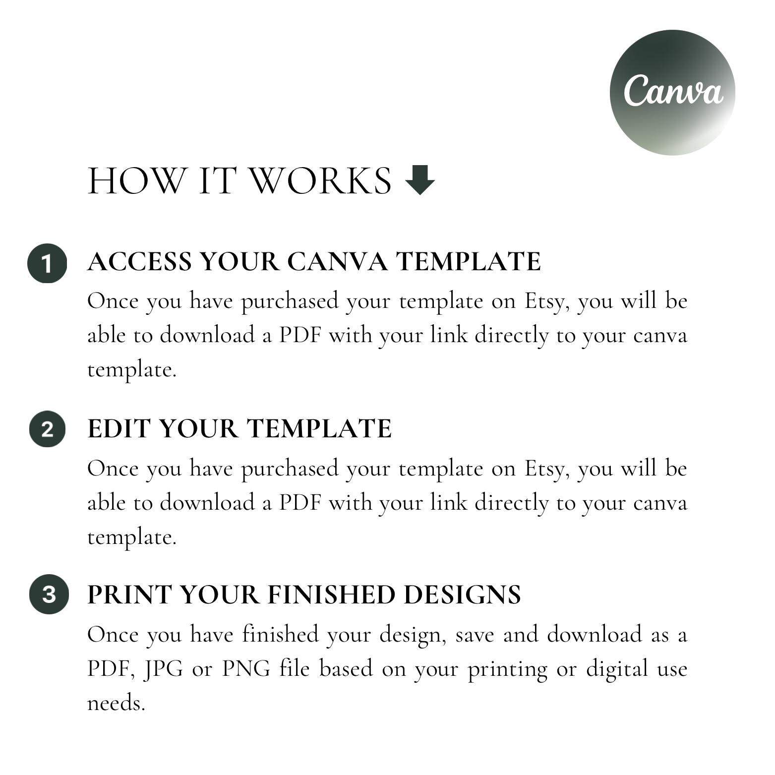 Crystal Care Card Template - Canva, Digital, Customizable, Minimal ...