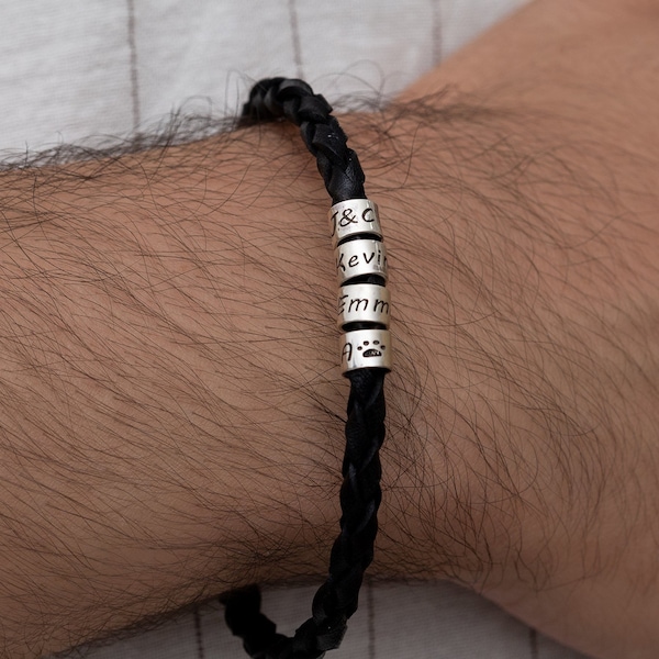 Personalized Mens Bracelet - Etsy