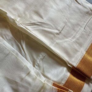 Semi Silk Mundu Sets for Men With Angavastram | Dhoti Sets for Men ...