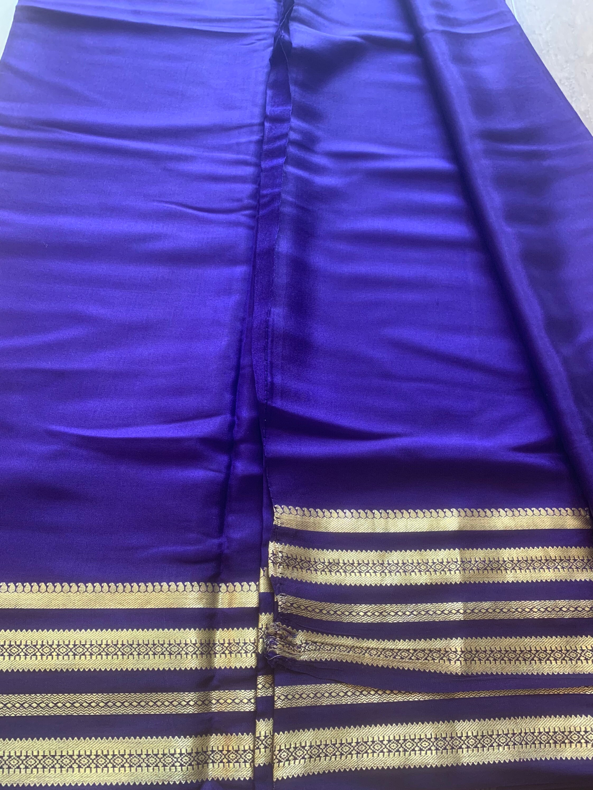 Gorgeous Blue Pure Silk Mark Certified Mysore Silk Saree 100g | Etsy