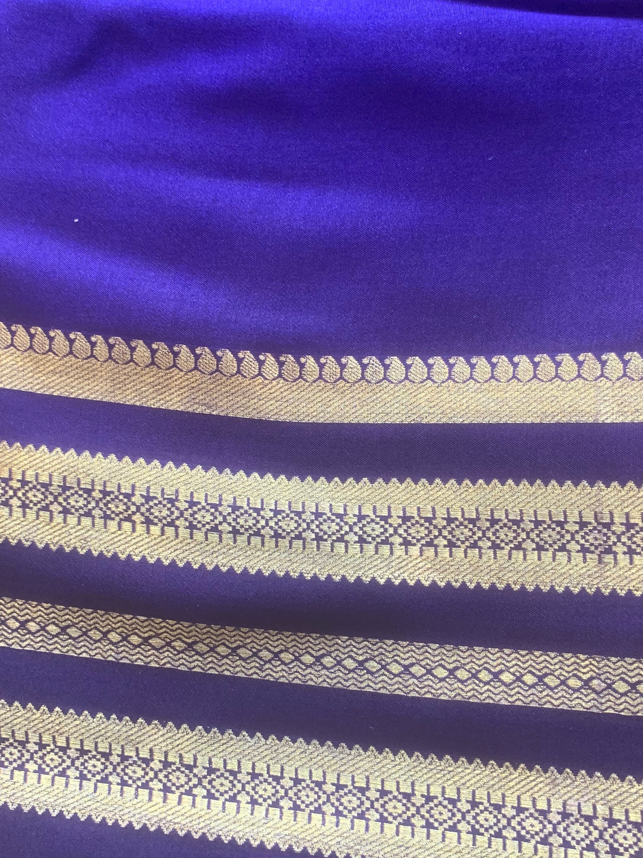 Gorgeous Blue Pure Silk Mark Certified Mysore Silk Saree 100g | Etsy