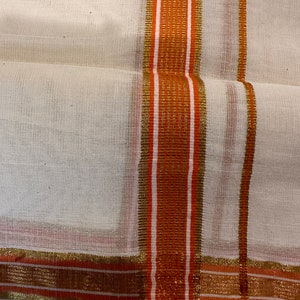 Mundu Sets for Women | Kerala Handwoven Cotton Mundu Sets for Onam ...