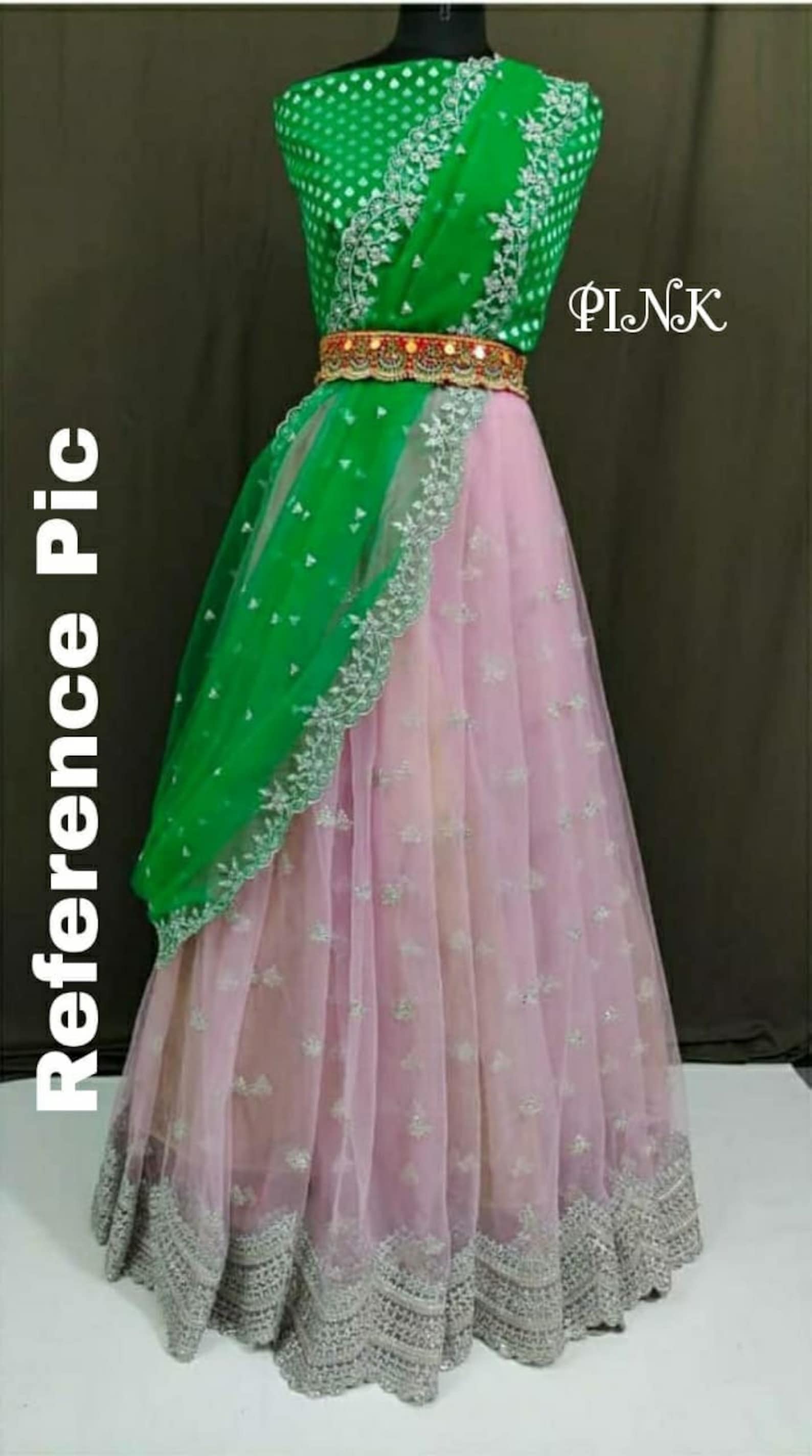 Stunning Net Lehenga With Designer Embroidery and Sequin | Etsy