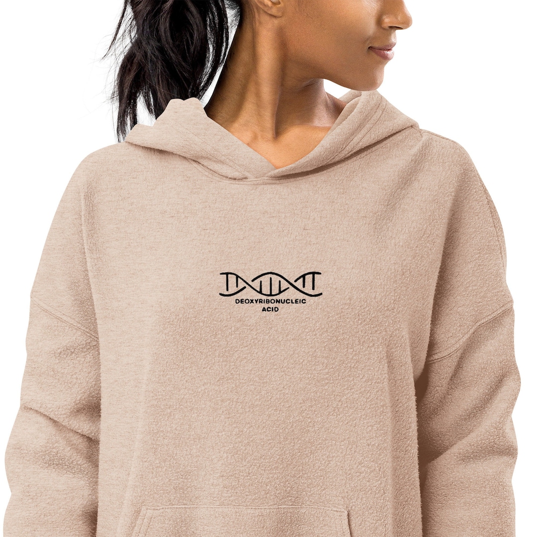 Deoxyribonucleic Acid (DNA) Embroidered Fleece Hoodie - Etsy